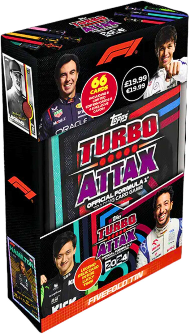 Puszka Fivefold Karty Formuła 1 Turbo Attax 2024 | karteina.pl